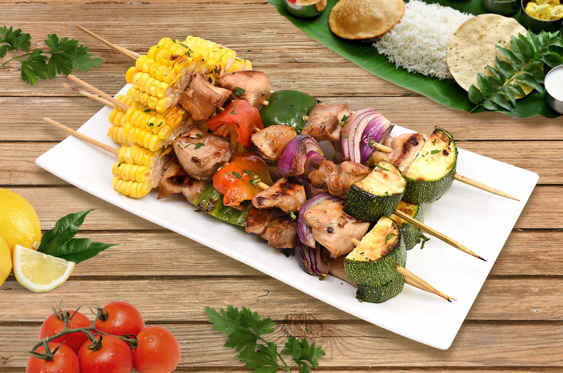 Ajinomoto | Vegetable Kebab with Grilled Chicken - Ajinomoto