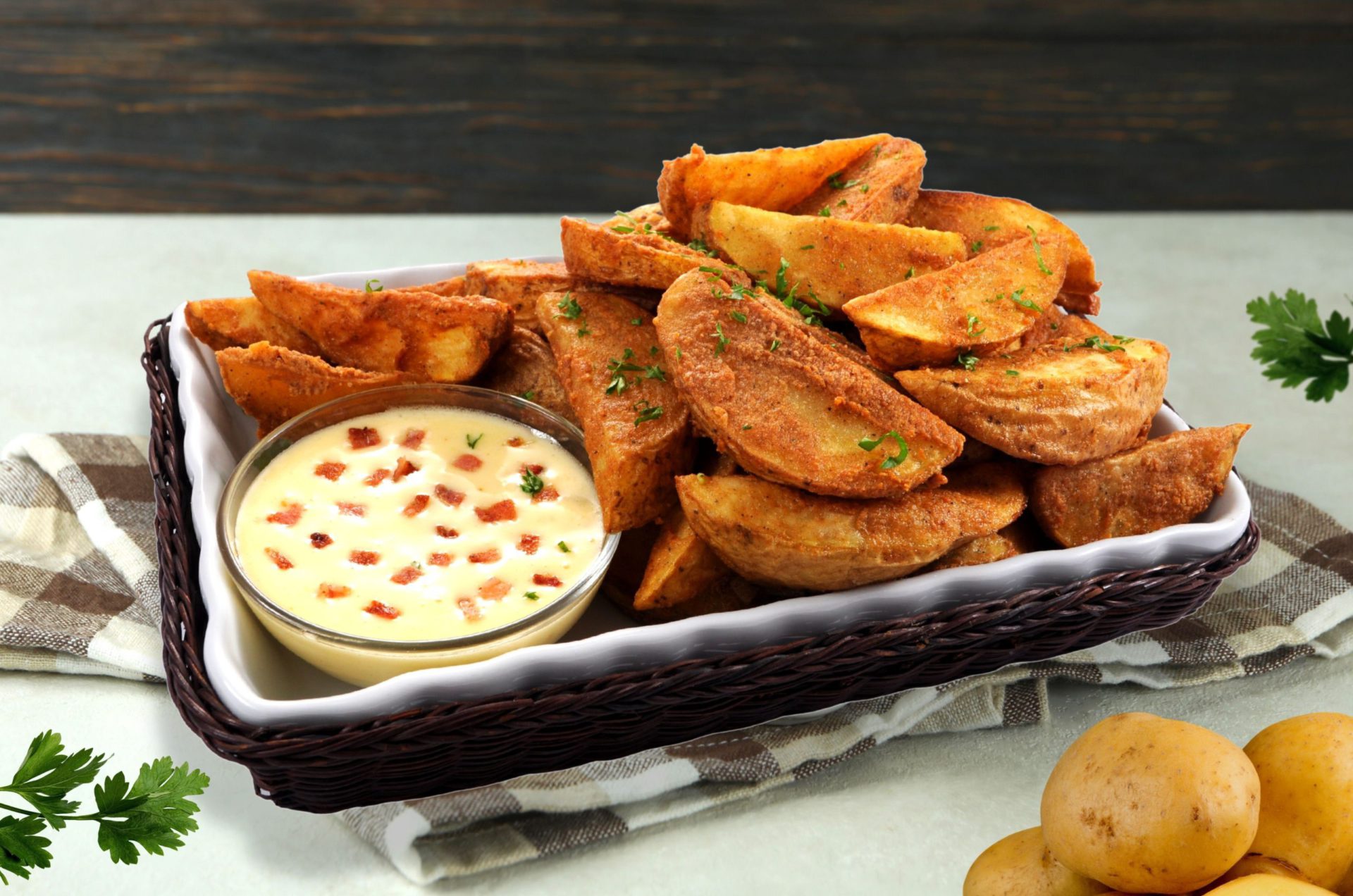 Ajinomoto | Crispy Garlic Potato Wedge - Ajinomoto