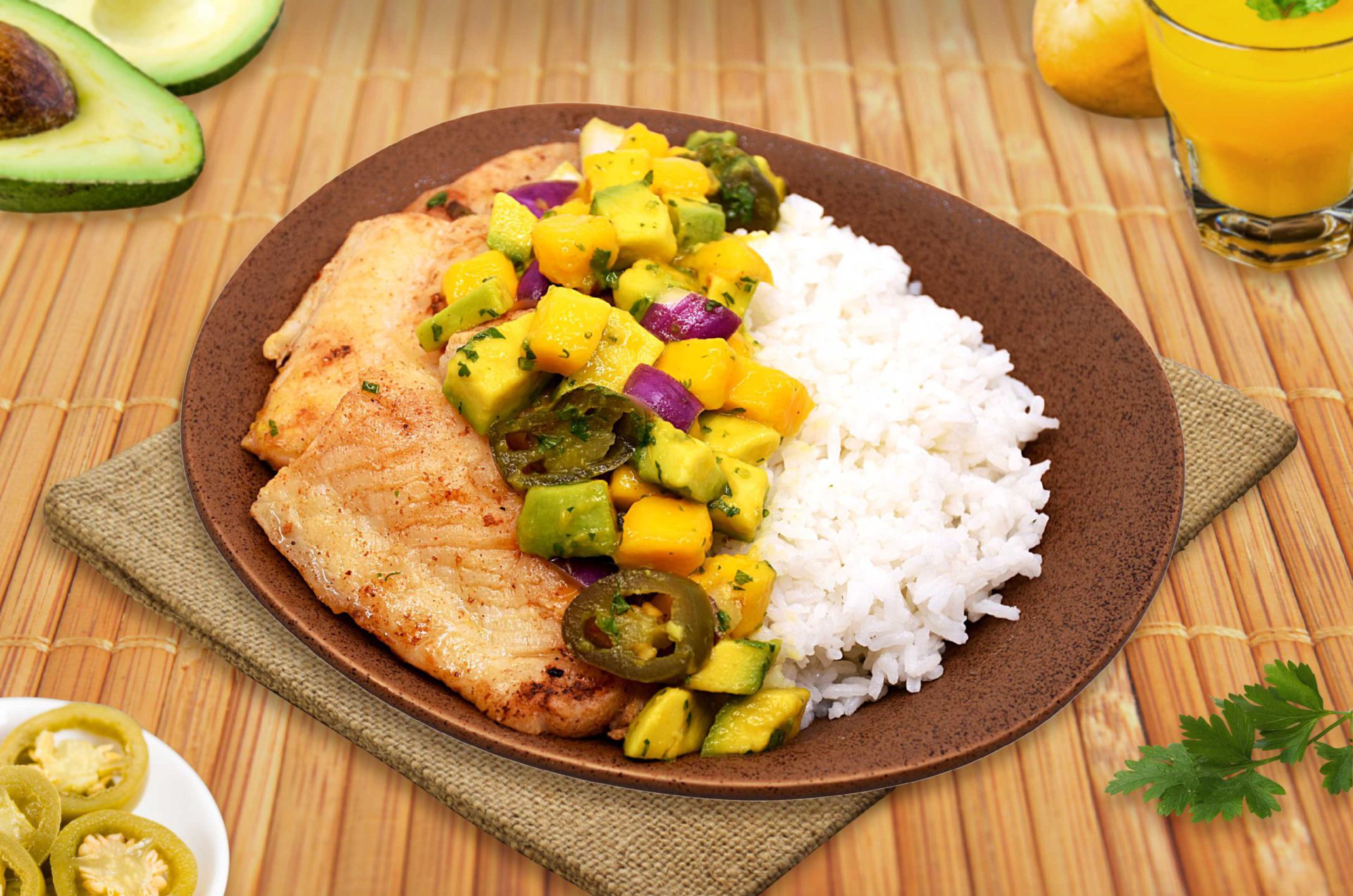 Ajinomoto | Grilled Cream Dory with Avocado Mango Salsa - Ajinomoto