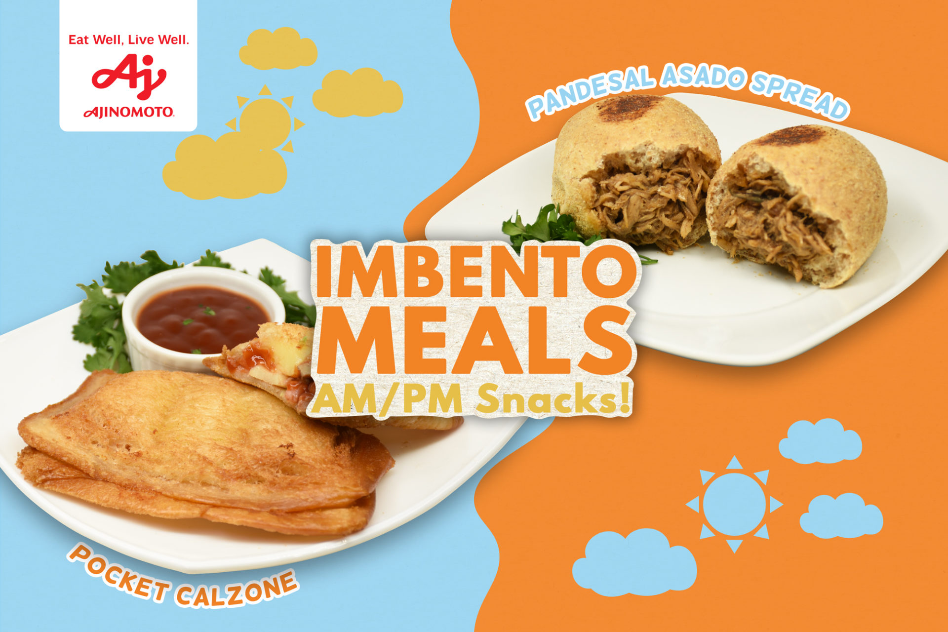 Ajinomoto | Imbento Meals: Pocket Calzone and Pandesal with Asado ...