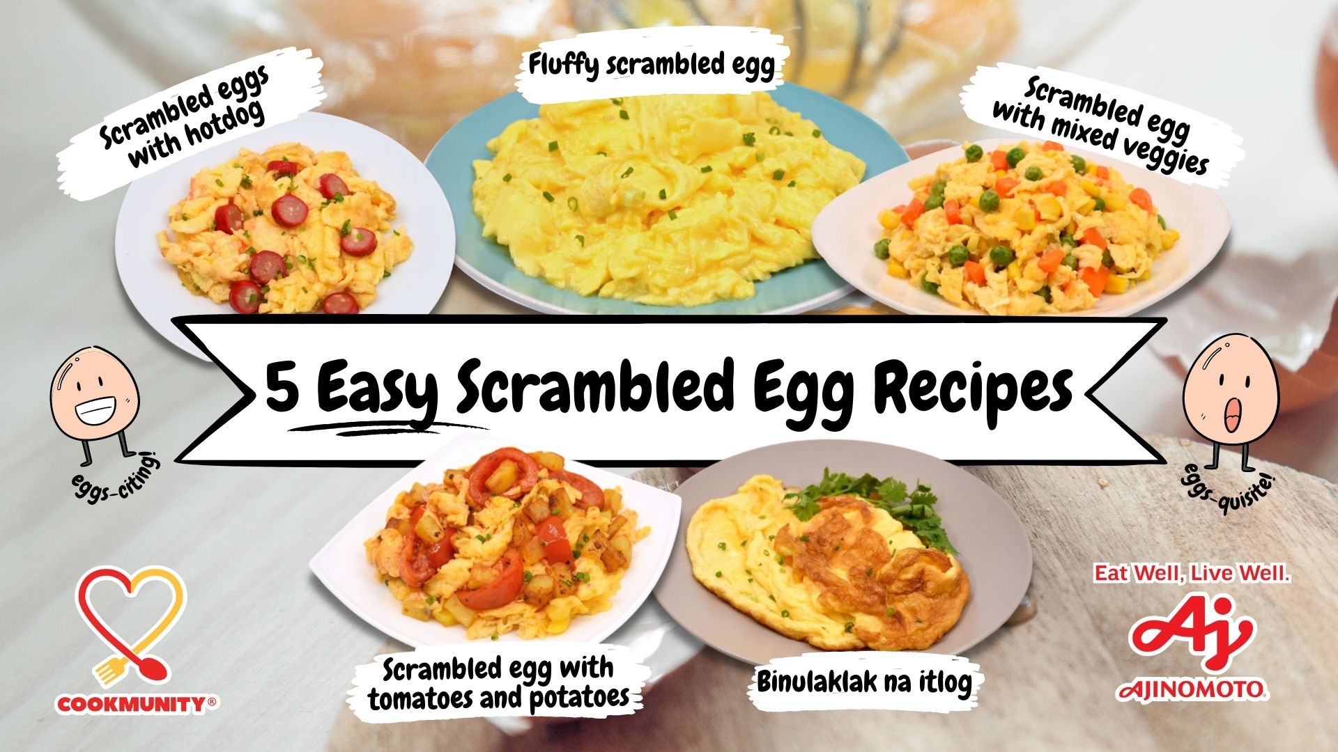Ajinomoto | 5 Easy Scrambled Egg Recipes - Ajinomoto