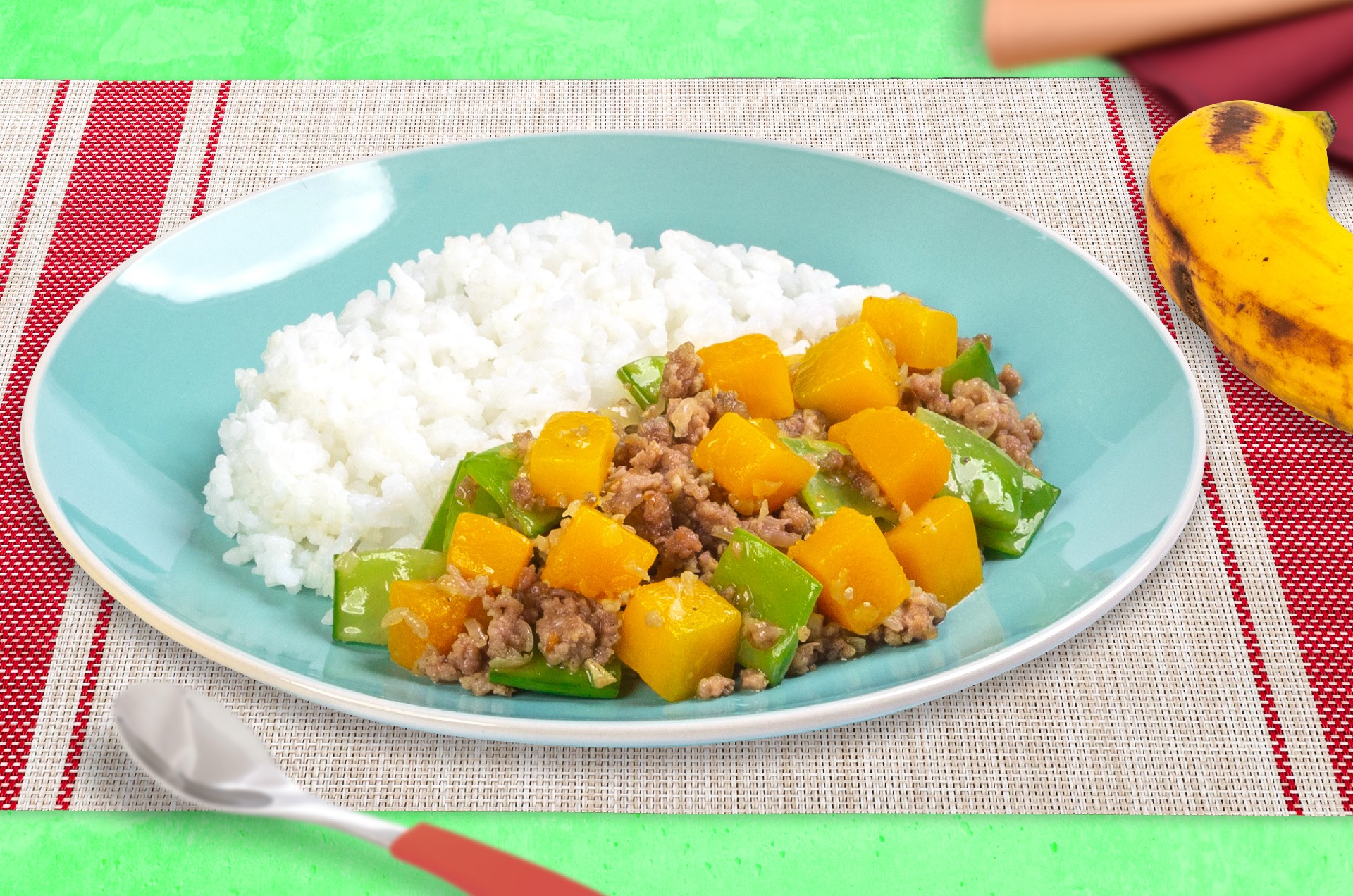 Ajinomoto | Pork Guisado with Kalabasa at Sitsaro Meal for Kids - Ajinomoto