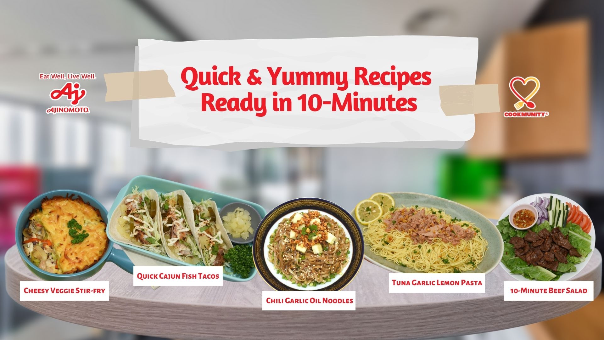 Ajinomoto | Quick & Yummy Recipes Ready in 10-Minutes - Ajinomoto